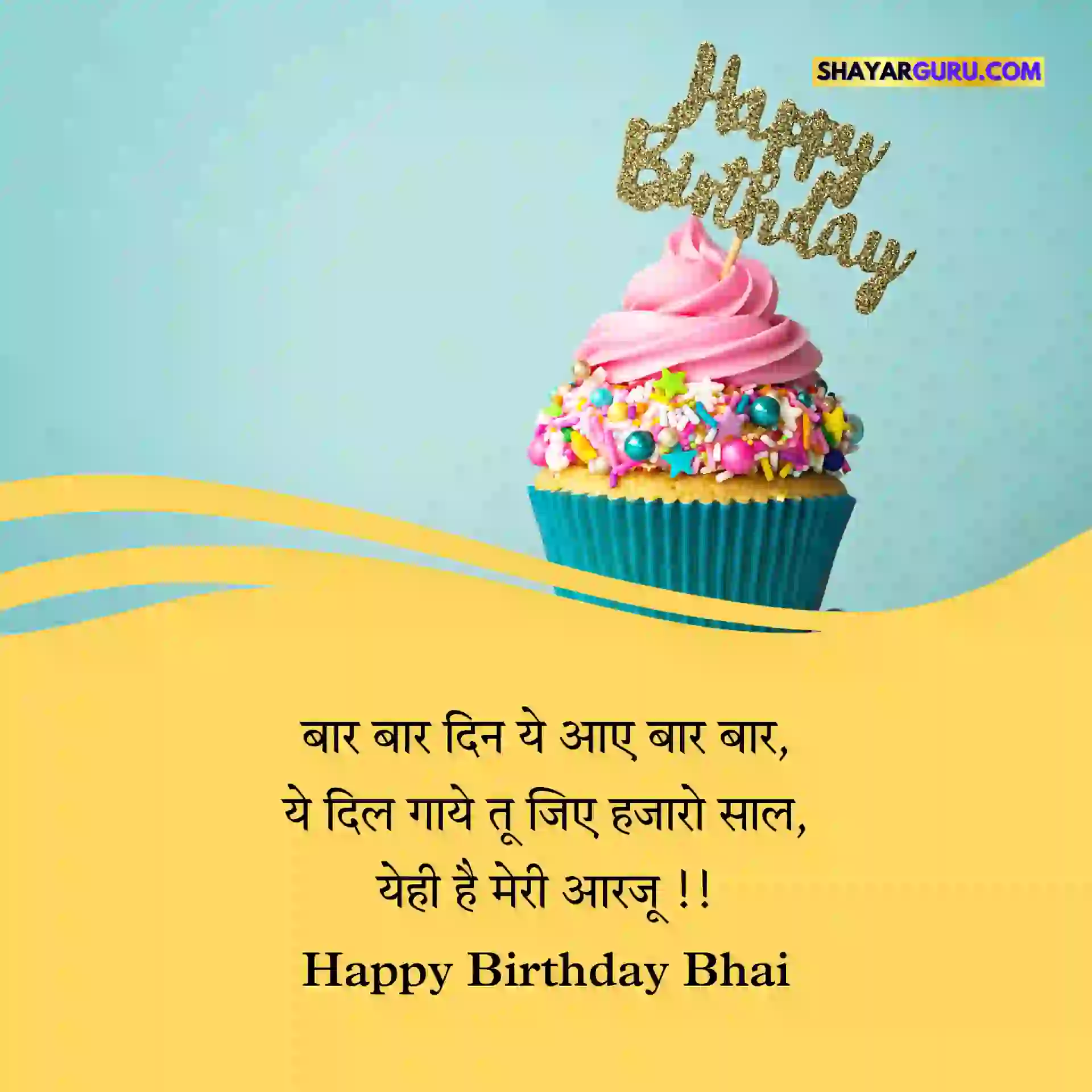 110 Birthday Wishes For Brother In Hindi Best 