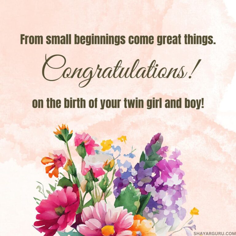 Twins Baby Wishes – 99+ Best Congratulations Messages
